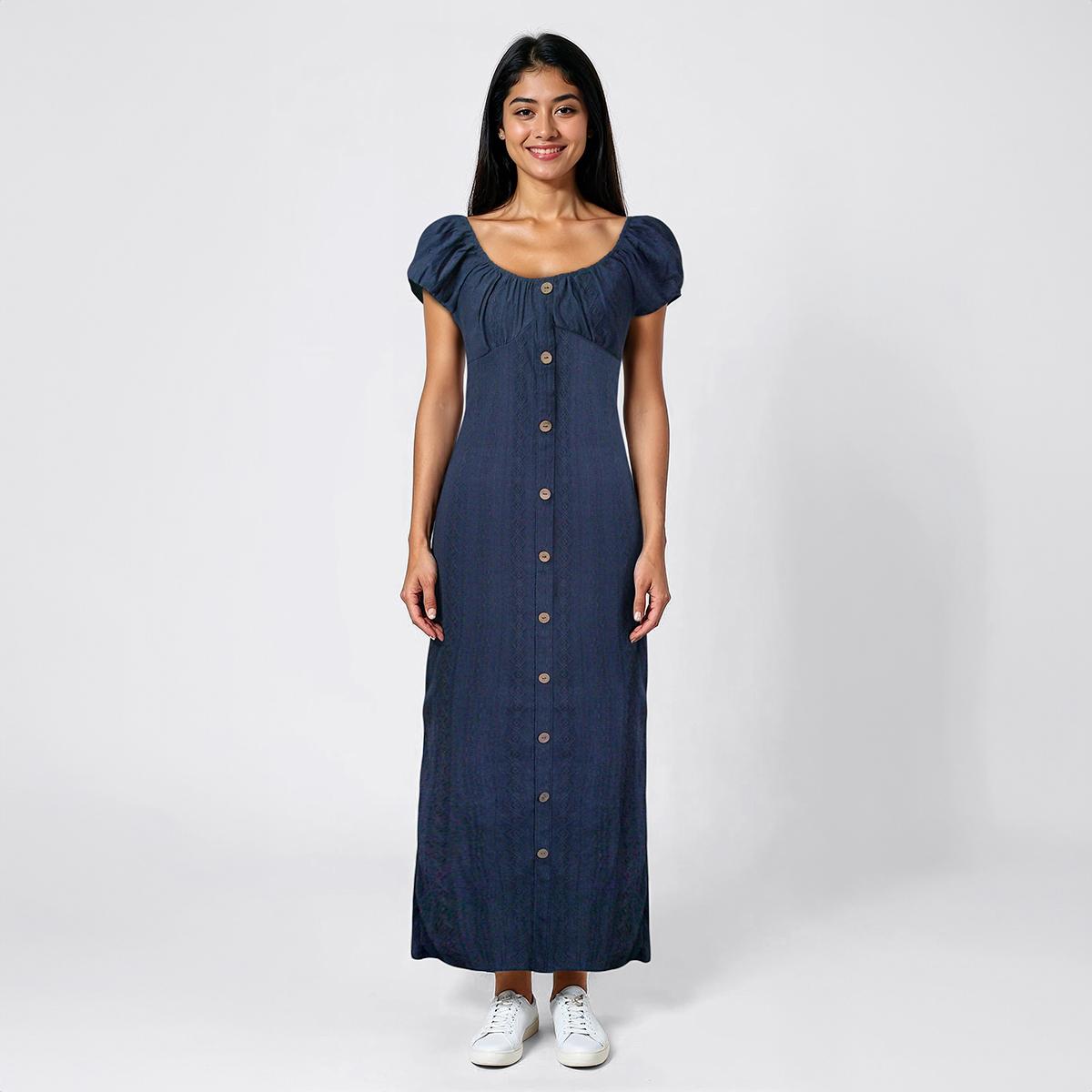 Click here for Juniors Derek Heart Crinkle Jacquard Short Sleeve... prices